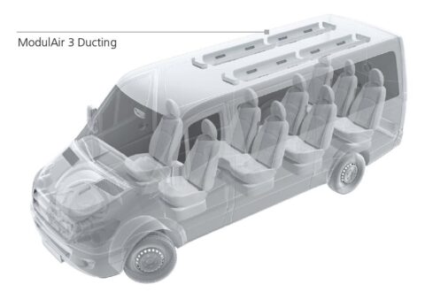 RAM ProMaster rear cargo HVAC systems for heating cooling