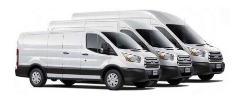 Rear cargo HVAC systems for Sprinter, ProMaster, Transit, and Nissan NV