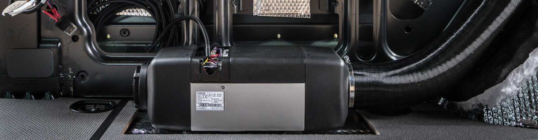 Ford transit rear cargo HVAC solutions by Cicioni