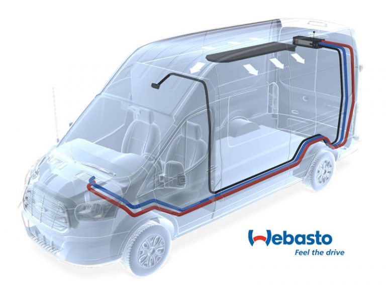 Ford transit rear cargo HVAC solutions by Cicioni